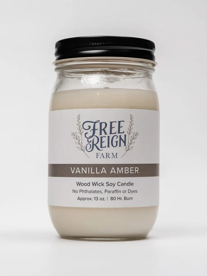 Free Reign Vanilla Amber 13oz Candle – Sorrells Farms